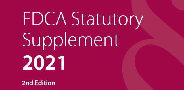 FDCA Statutory Supplement, 2021 (2nd Edition) - Food and Drug Law ...